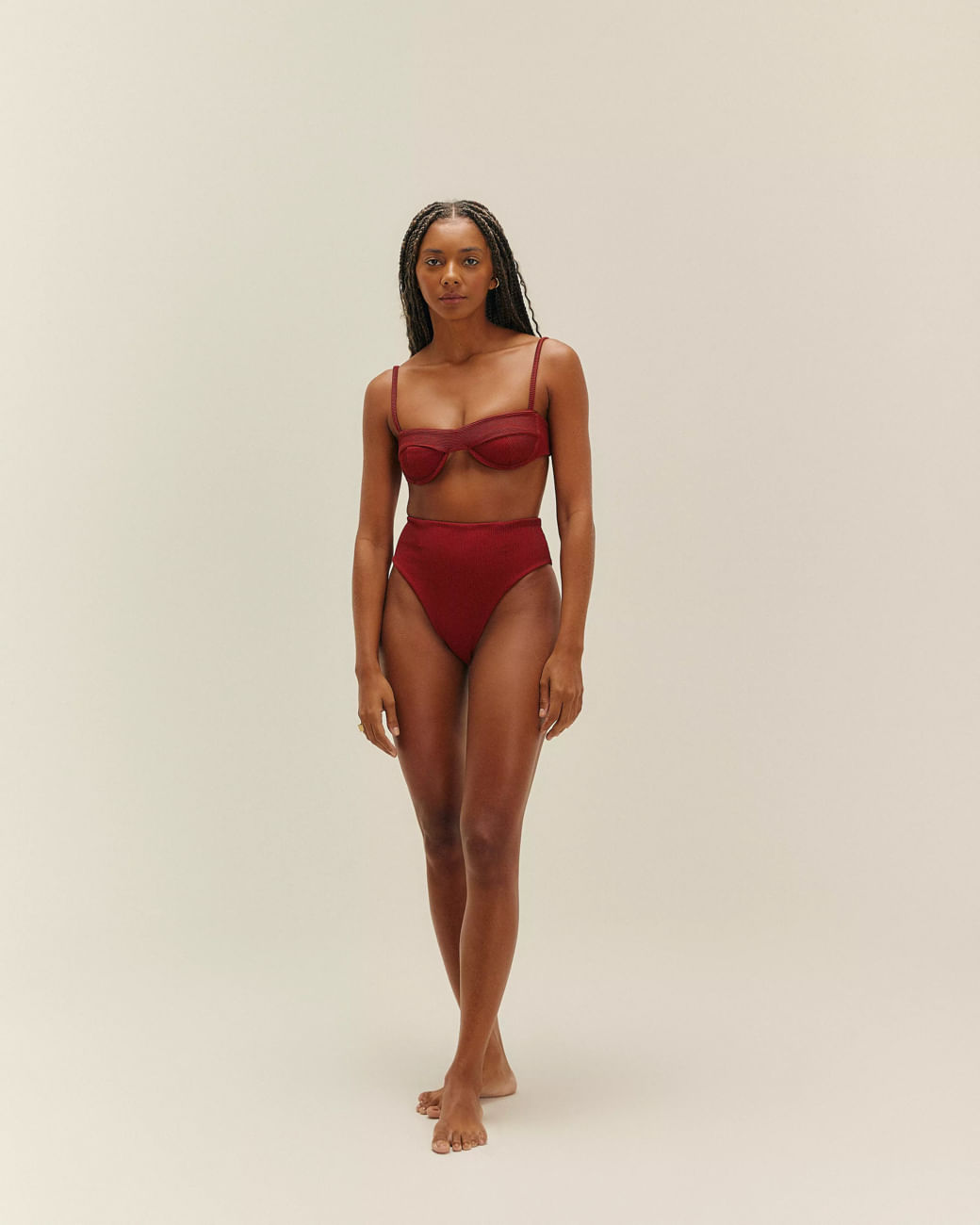 RIBBED MIA TOP BORDEAUX