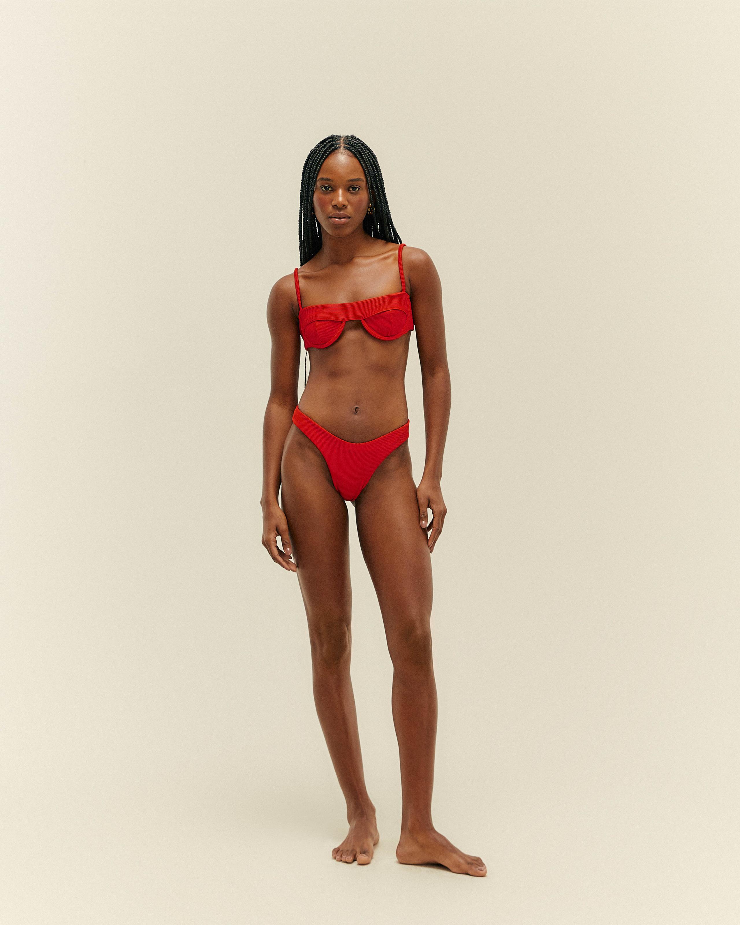TOP MIA RIB RED DEVIATION
